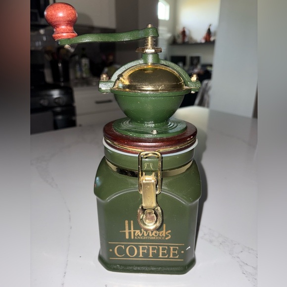 Harrods | Kitchen | Harrods Knightsbridge Coffee Grinder Green Gold ...